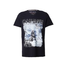 CAMP DAVID Shirt male Blue size 4XL