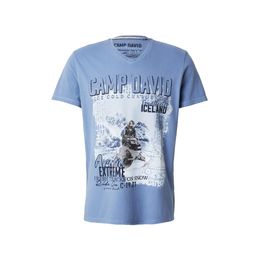 CAMP DAVID Shirt male Blue size M