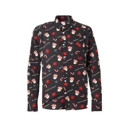 Only & Sons Only & Sons Button Up Shirt 'ONSELF XMAS' male Black size M