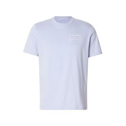 Calvin Klein Jeans T-Shirt Herren Gr&ouml;&szlig;e XXL pastelllila / wei&szlig;