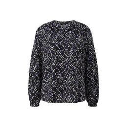 comma, COMMA Bluse Damen Gr&ouml;&szlig;e S grau / lila / schwarz / wei&szlig;