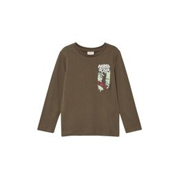 s.Oliver Shirt Jungen Gr&ouml;&szlig;e 116/122 braun / gr&uuml;n / wei&szlig;