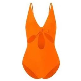 Pepe Jeans f&uuml;r Damen. PLB10489 Wave Badeanzug orange (S), Strandbekleidung, Polyamid