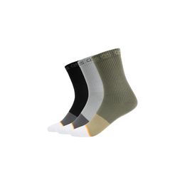 QS Socken Herren Größe 39/42 hellgrau / khaki / schwarz / weiß