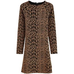 next Kleid Damen Größe 46 beige / braun / schwarz Winterkleid