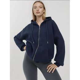 Hiccup Zip-Up Hoodie female Blue size L