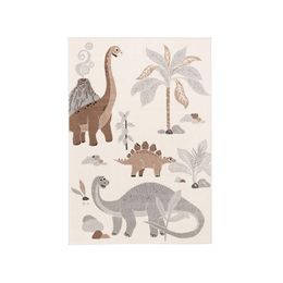 Pergamon Kinder Teppich Softstar Kids Dinowelt in Grijs | Gr.: 120 x 170 cm