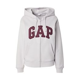 GAP Zip-Up Hoodie 'HERITAGE' female Grey size XXL