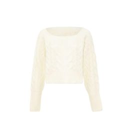 Swirly Damen Sweater in WOLLWEISS | Gr.: XS/S