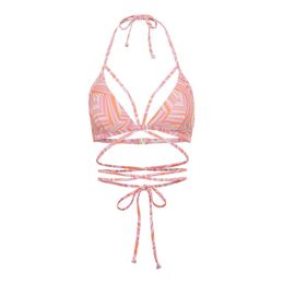 LSCN by LASCANA Bikinitop 'Lisa' Damen Größe 70 orange / pink / weiß
