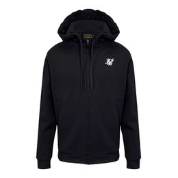SikSilk Zip-Up Hoodie male Black size XS