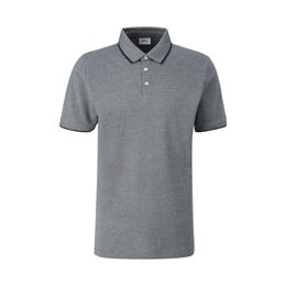 s.Oliver BLACK LABEL Poloshirt Herren Größe S navy / graumeliert