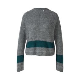comma, COMMA Pullover Damen Gr&ouml;&szlig;e S grau / gr&uuml;n