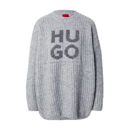 Hugo Pullover 'Sloguis' Damen Gr&ouml;&szlig;e M grau / schwarz / silber