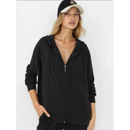 Hiccup Zip-Up Hoodie female Black size XS