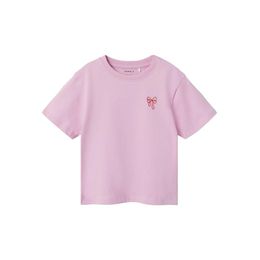 name it M&auml;dchen T-Shirt "Loop" in Lila | Gr.: 110