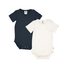 m&uuml;sli Kurzarmbody 2er-Pack in cream/nblue | Gr.: 68