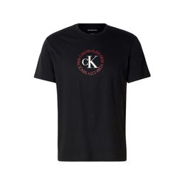 Calvin Klein Jeans T-Shirt Herren Gr&ouml;&szlig;e XXL rot / schwarz / wei&szlig;