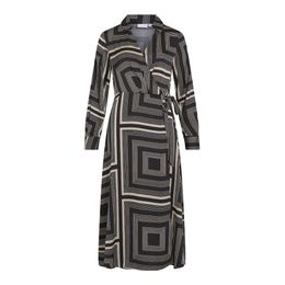 Vila Kleid Damen Gr&ouml;&szlig;e 36 hellbeige / schwarz Winterkleid