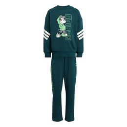 adidas Sportswear Trainingsanzug 'Adidas x Disney Micky Maus' Jungen Gr&ouml;&szlig;e 104 hellgr&uuml;n / dunkelgr&uuml;n / schwarz / wei&szlig;