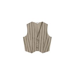 Scalpers Anzugweste Damen Gr&ouml;&szlig;e 36 dunkelbeige / naturwei&szlig;