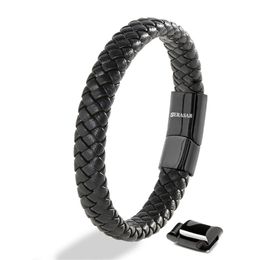 Serasar Bracelet 'Steady' male Black size 20 cm
