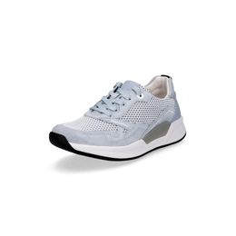 Gabor Comfort Sneaker in hellblau glitzer | Gr.: 42