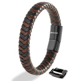SERASAR Armband 'Steady' Herren Gr&ouml;&szlig;e 23 cm braun
