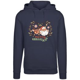 F4NT4STIC Hoodie Christmas Hippie Santa And Reindeer in marineblau | Gr.: XXL
