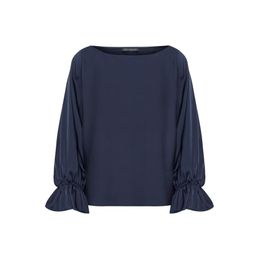Betty Barclay Satin-Bluse mit U-Boot-Ausschnitt in Night Sky | Gr.: 38