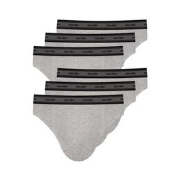 Nur Die Slip Cotton Organic Unterhose in grau melange | Gr.: XXL