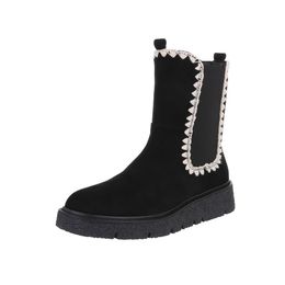 Ital-Design Stiefelette in Schwarz | Gr.: 40