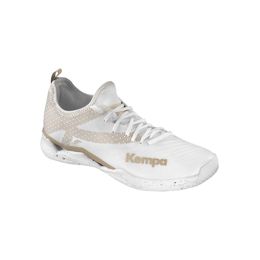 Kempa Hallen-Sport-Schuhe Wing Lite 2.0 W in wei&szlig;/gold | Gr.: 10