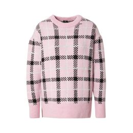 River Island Pullover 'ARGYLE' Damen Größe S pink / schwarz / offwhite