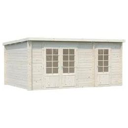 Gartenhaus Palmako "Ella", beige (naturbelassen), ohne Fu&szlig;boden, ohne Dacheindeckung, Massivholz, Gartenh&auml;user, Gartenhaus, 13,1 m2