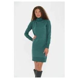 Strickkleid SAINT TROPEZ "U6801, MilaSZ Rollneck Dress", Damen, Gr. S, N-Gr, june bug melange, Strick, Obermaterial: 80% Viskose, 20% Polyacryl, meliert, kurz, Kleider Strickkleid, Regular fit, Viskosemischung