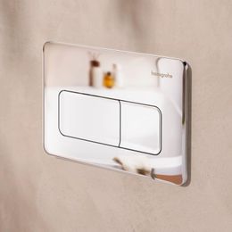 Hansgrohe iFrame Original Q Dr&uuml;ckerplatte f&uuml;r Toilette, 66001000,