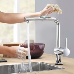Grohe Minta Touch Küchenarmatur, ausziehbar, schwenkbar, 31360001,