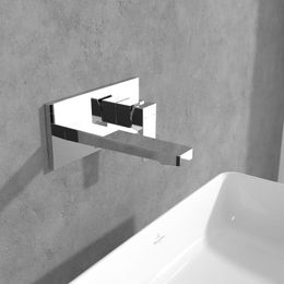 Villeroy & Boch Villeroy & Boch Architectura Square Waschtischarmatur, Wandmontage, TVW12500300061,