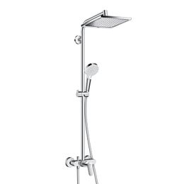 Hansgrohe Crometta E Aufputz-Duschsystem, Einhebelmischer, 27284000,