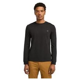 Langarmshirt Timberland "DUNSTAN RIVER Long Sleeve Tee", Herren, Gr. 3XL, schwarz (schwarz, pavement), Jersey, Obermaterial: 100% Baumwolle, unifarben, Rundhals, Shirts Langarmshirt, mit Logostickerei, Rundhalsausschnitt, aus Baumwolle, pflegeleicht
