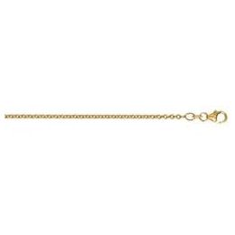 Goldkette ONE ELEMENT "Halskette Rundankerkette aus 585 Gelbgold &Oslash; 2 mm" Gr. 45, gold, Halsketten, Damen, 45, Gelbgold 585 Gold, Gelbgold 585, Gold, Goldkette, Sanfte Linie &ndash; unaufdringlich und geschmackvoll