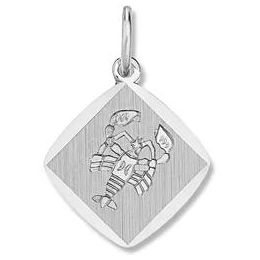 Sternzeichenanh&auml;nger ONE ELEMENT "Krebs Sternzeichen Anh&auml;nger aus 925 Silber", silber, Schmuckanh&auml;nger, Damen, Krebs, Silber 925 (Sterlingsilber), Symbol mit Herz &ndash; ein feines Geschenk f&uuml;r viele Anl&auml;sse