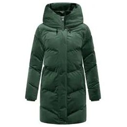 Kurzmantel Ragwear "Avelin Velvet YOUMODO", Damen, Gr. XXL (44), gr&uuml;n (tannengr&uuml;n), Obermaterial: 100% Polyester. Innenfutter: 100% Polyester. Wattierung: 100% Polyester, gerade ca. Mitte Oberschenkel, hoch geschlossener Ausschnitt, &Auml;rmel ohne &Auml;rmelschlitz elastischer Bund, M&auml;ntel Kurzmantel, Teddy-Mantel aus kuscheligem Samt-Material