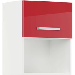 Klapphängeschrank IMPULS KÜCHEN ""Turin", Breite/Höhe: 45/57,9 cm", rot (rot hochglanz), B:45cm H:57,9cm T:34,5cm, Holzwerkstoff, Schränke, vormontiert, mit Klapptür und offener Nische