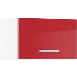 Klapphängeschrank IMPULS KÜCHEN ""Turin", Breite/Höhe: 60/35,7 cm", rot (rot hochglanz), B:60cm H:35,7cm T:34,5cm, Holzwerkstoff, Schränke, vormontiert, mit Klapptür