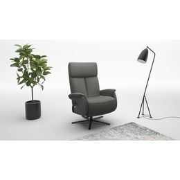 Sit & More TV-Sessel SIT & MORE "Triple Seven Xtra large, bis 200kg belastbar, mit Herz-Waage Funktion", grau (anthrazit), B:86cm H:111cm T:86cm, Sessel, inkl. Kopfteil- & Drehfunktion, wahlweise mit Akku und Aufstehhilfe