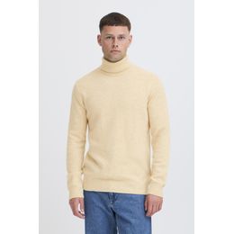 Rollkragenpullover Blend "BHBRANKO ROLL KNIT", Herren, Gr. L, crockery melange, Strick, Obermaterial: 60% Wolle, 40% Nylon, unifarben, regular fit hüftlang, hoch geschlossener Ausschnitt, Rippbündchen, Pullover
