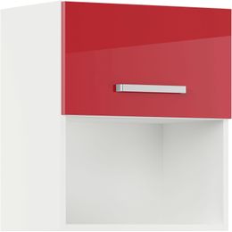 Klapphängeschrank IMPULS KÜCHEN ""Turin", Breite/Höhe: 50/57,9 cm", rot (rot hochglanz), B:50cm H:57,9cm T:34,5cm, Holzwerkstoff, Schränke, vormontiert, mit Klapptür und offener Nische