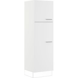 Seitenschrank IMPULS KÜCHEN ""Valencia", Breite/Höhe: 60/190,7 cm", weiß, B:60cm H:190,7cm T:57,6cm, Dekorfolie, Holzwerkstoff, Schränke, vormontiert, mit Drehtüren, mit verstellbarem Fachboden